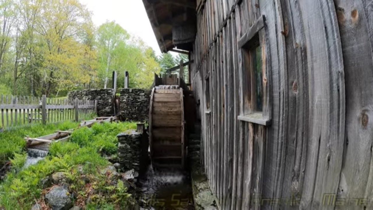 Water Powered Sawmill at Leonard's Mill - YouTube