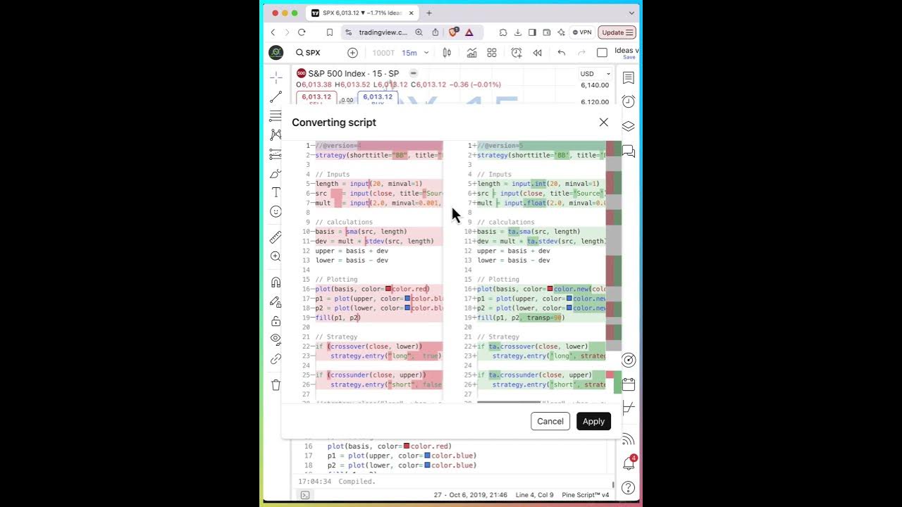 How to Update Pine Script v4 & v5 to v6 – Fast & Easy! - YouTube