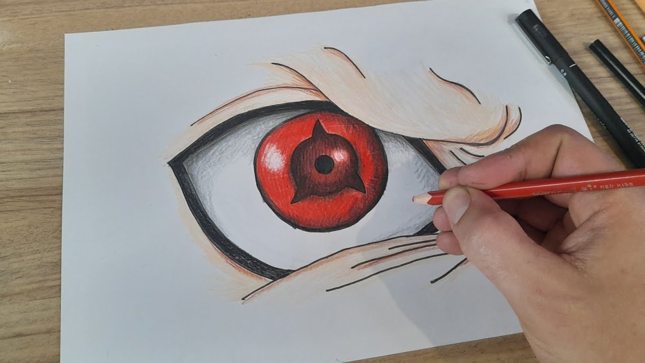 COMO DESENHAR MANGEKYOU SHARINGAN do SHIN UCHIHA - YouTube
