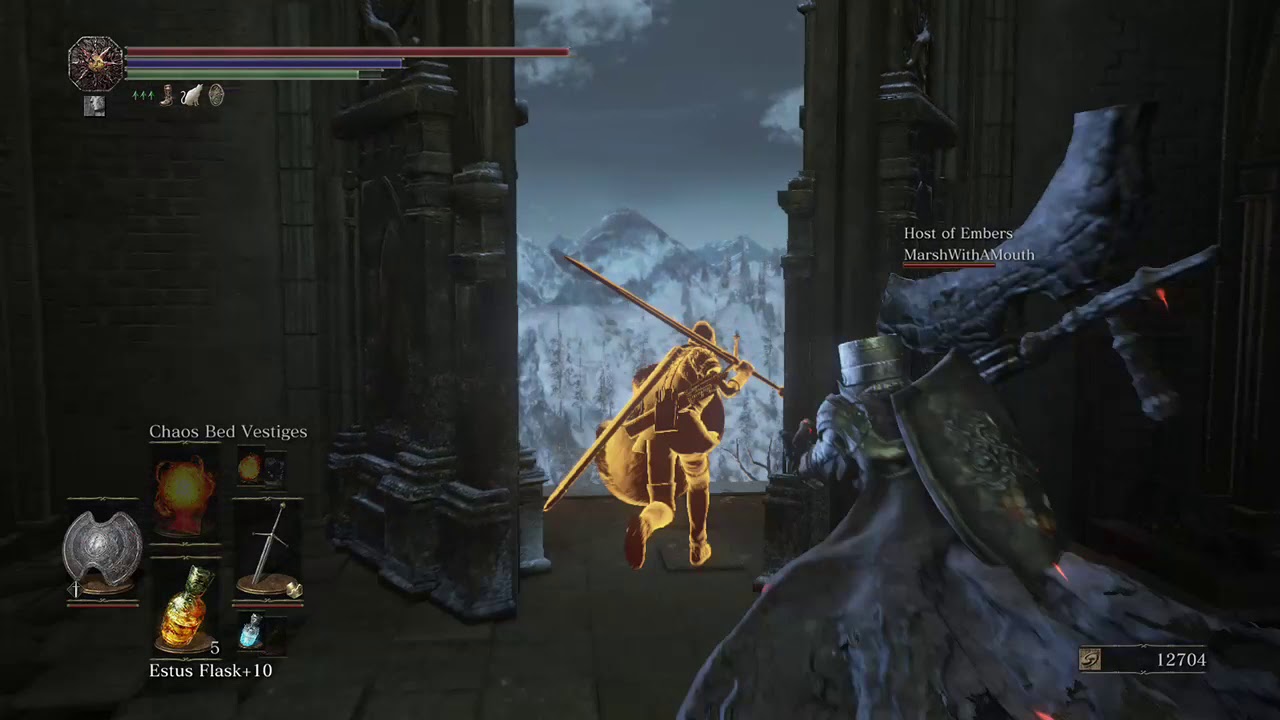 Ds3, Run and jump rope bridge break - YouTube