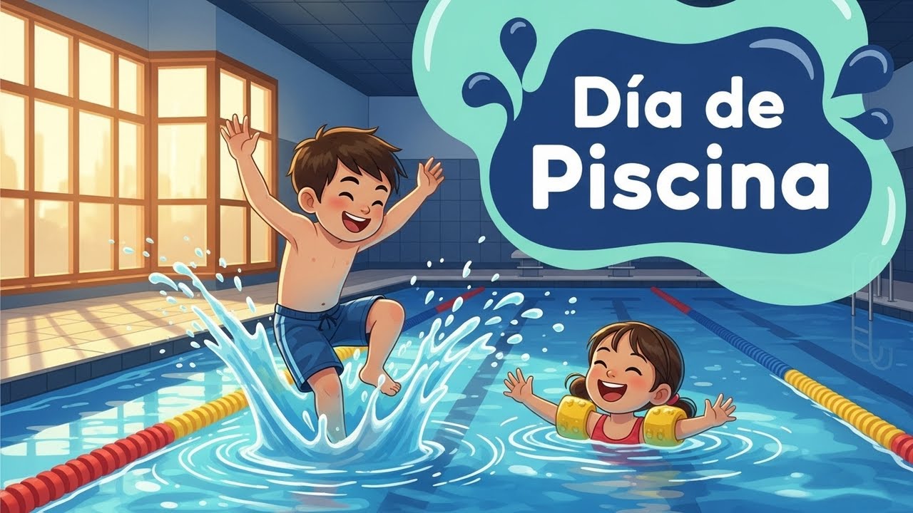 Día de Piscina — Aprender a nadar, seguridad en la piscina y juegos de ...