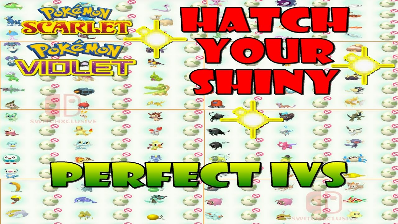 Pokemon Scarlet Violet Live Giveaways - Shiny Pokemon Egg Perfect IVS ...