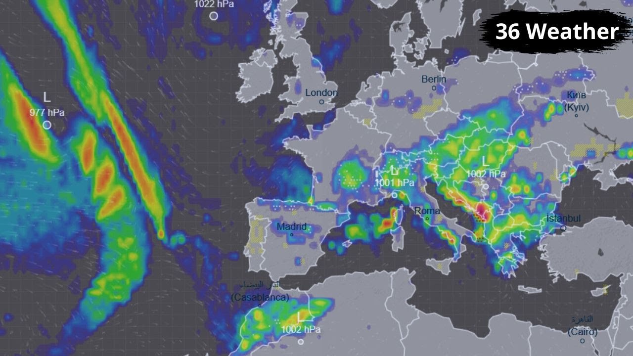 Europe Weather | March 18 , 2025 - ECMWF Model , Precipitation ( Rain ...