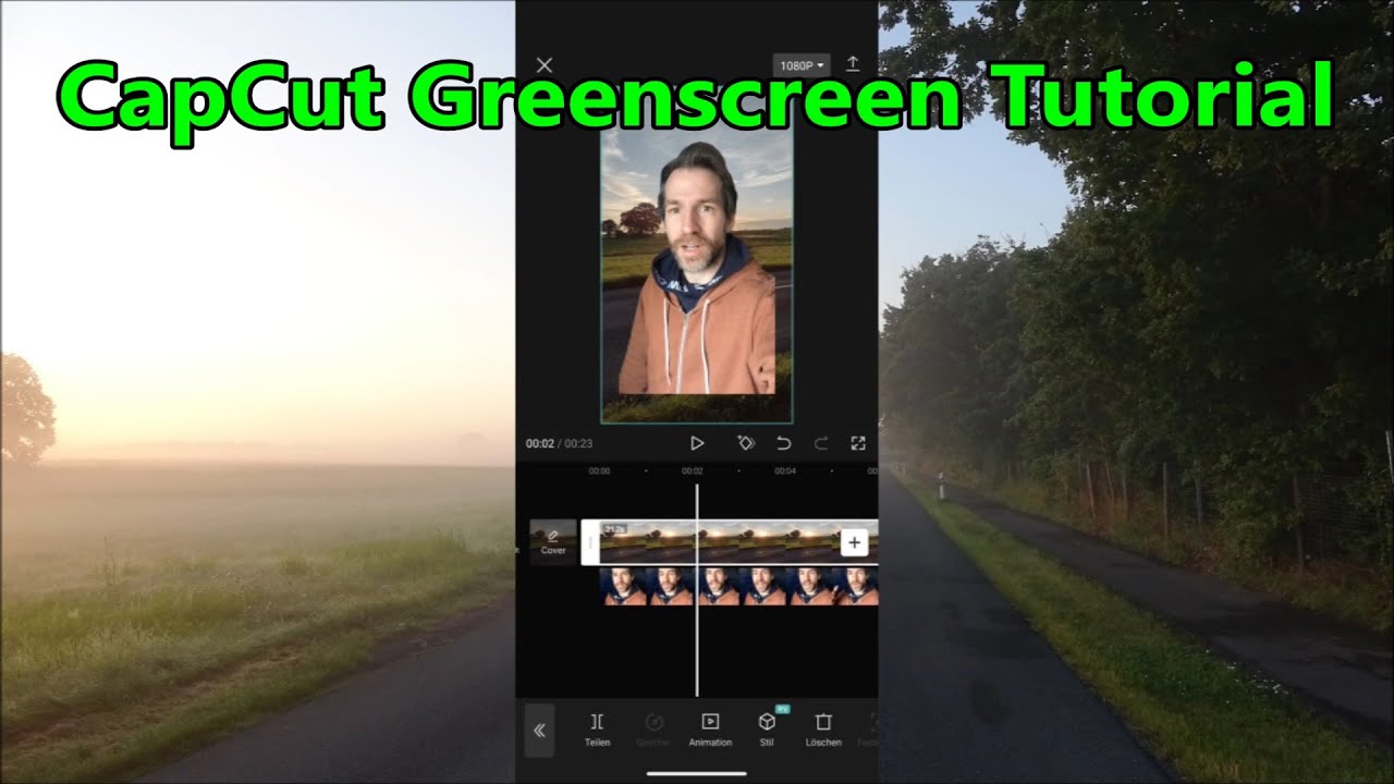 CapCut Greenscreen Tutorial deutsch Hintergrund entfernen CapCut App ...