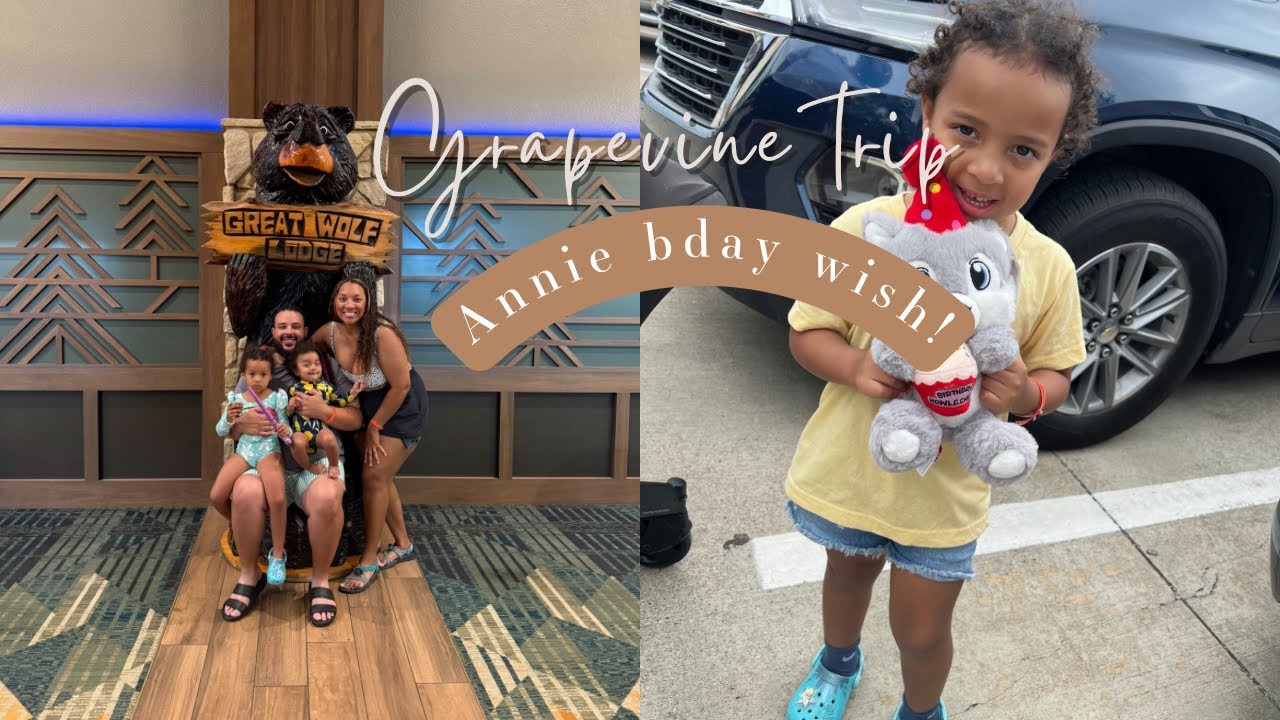 Birthday Fun in Grapevine 🎉 Annie Turns 4 at Great Wolf Lodge 🐺 - YouTube