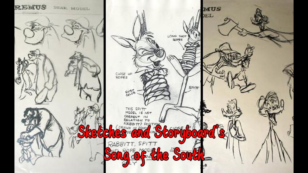 Sketches and Storyboard's for Song of the South 1946 - YouTube