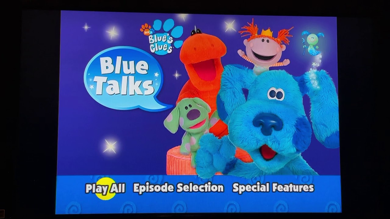 Blue’s Clues: Blue Talks 2004 DVD Menu Walkthrough - YouTube