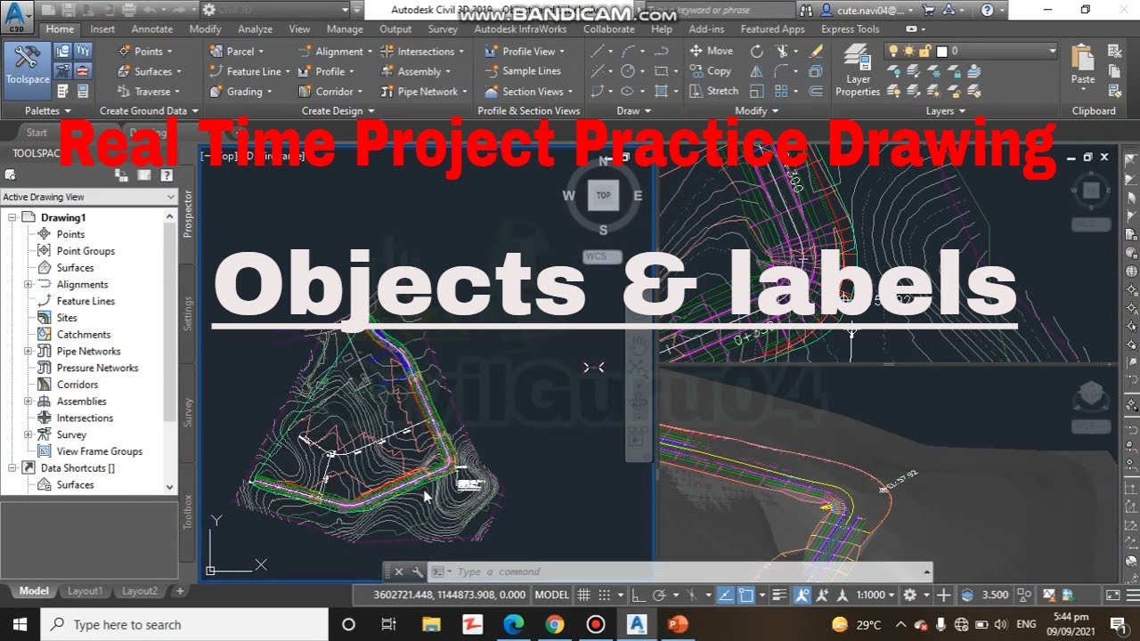 Connecting Objects To Labels In Civil 3d AutoCAD | Chapter 2 Exercise ...