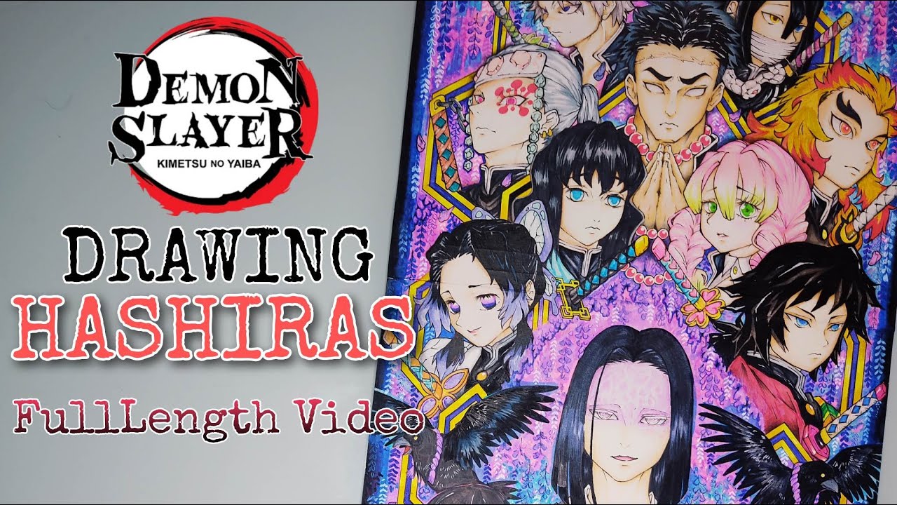 Drawing Hashiras | Demon Slayer Corps | Full length Video - YouTube