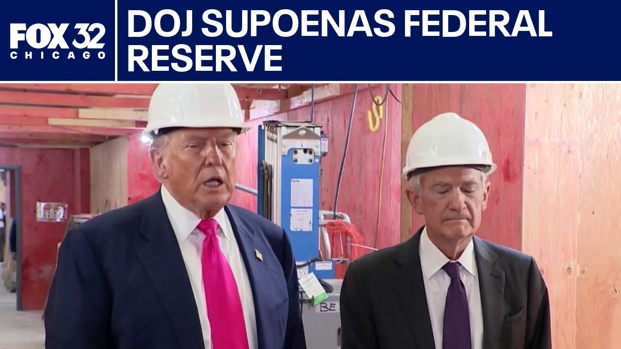 DOJ subpoena federal reserve, threatens criminal indictment - YouTube
