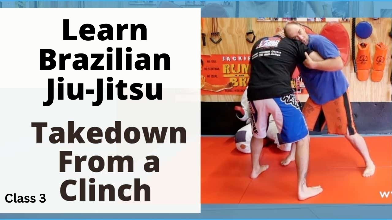 Learn Brazilian Jiu-jitsu - Takedown from a standing clinch. - YouTube