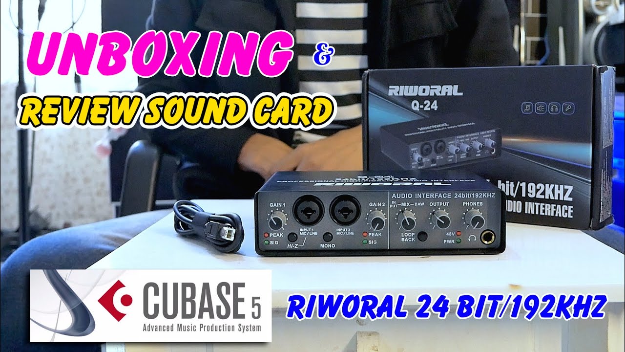 REVIEW & Unboxing Sound Card RIWORAl 24-bit/192KHZ - YouTube