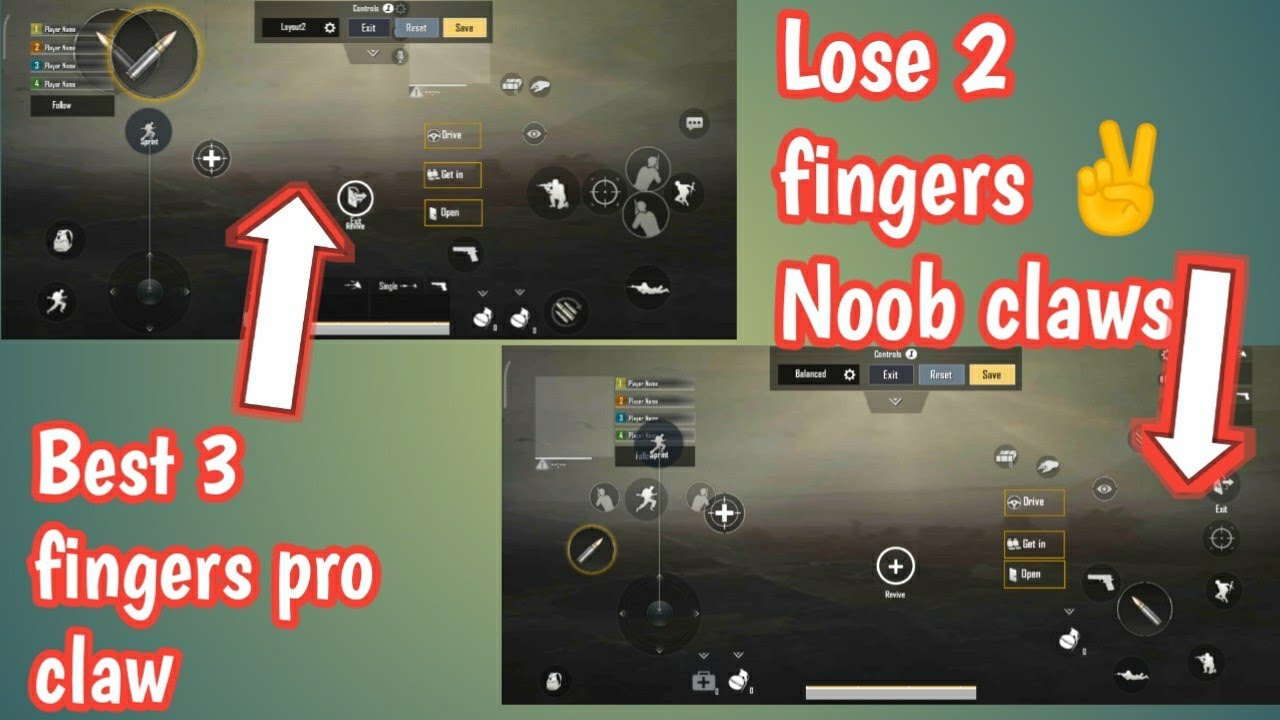 How to uses for 3 fingers claws, Best 3 fingers claw in pubg mobile ...