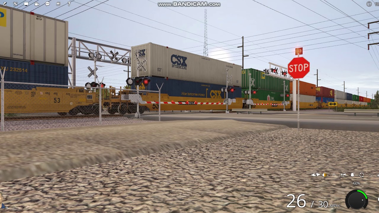 Trainz 2019 2 UP SD40 intermodal train - YouTube