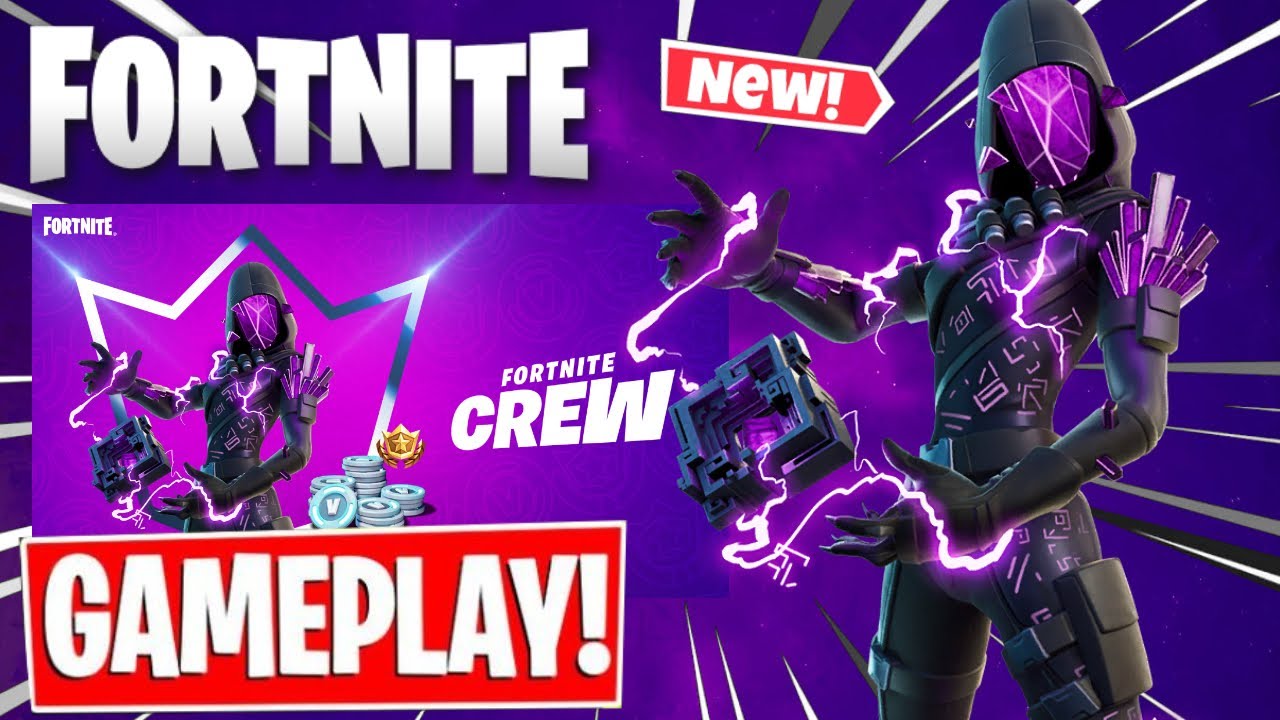 CUBE ASSASSIN Skin Gameplay In Fortnite (December Crew Pack) - YouTube