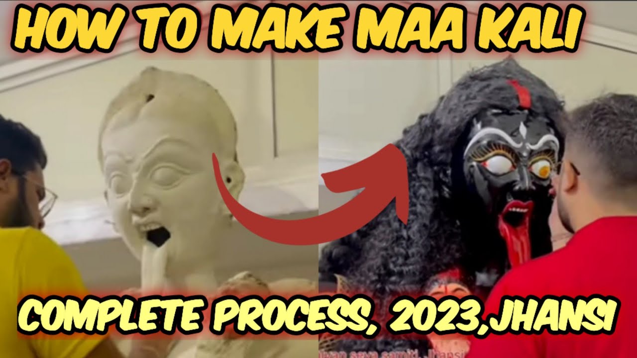 How to make Maa kali Complete Process || Jhansi #kali #mahakali #navratri #jhansi #makingvideos ...
