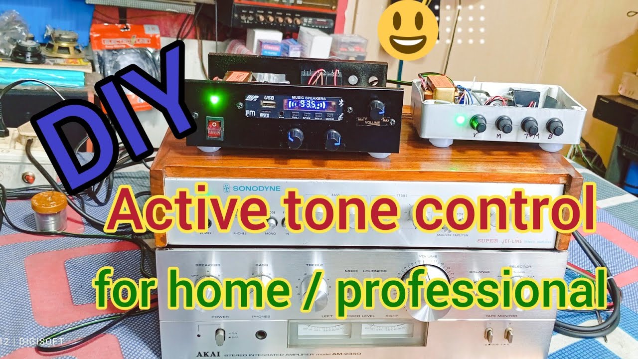 Active Tone Control for Home / Professional Amplifier and Sound booster ...
