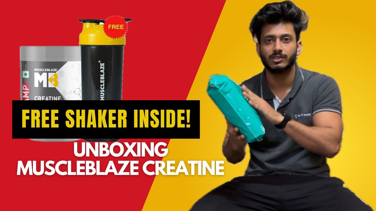 Unboxing @MuscleBlaze creatine With free shaker || Rashid’s Vlog - YouTube