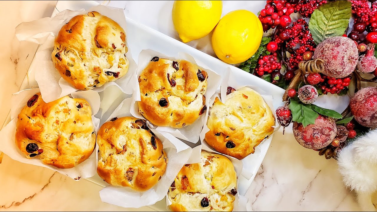 Easy Italian Homemade Mini Panettone, No Mold! - YouTube
