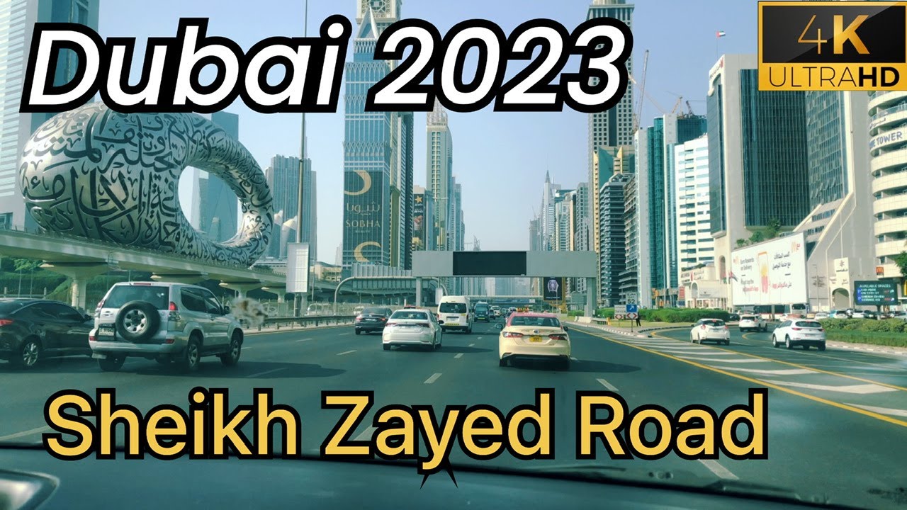 Dubai Sheikh Zayed Road 🇦🇪 [ 4K ] Driving Tour - YouTube