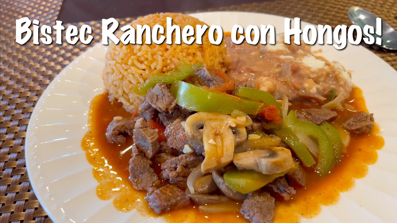 Bistec Ranchero con Hongos - Ranchero Steak with Mushrooms! - YouTube