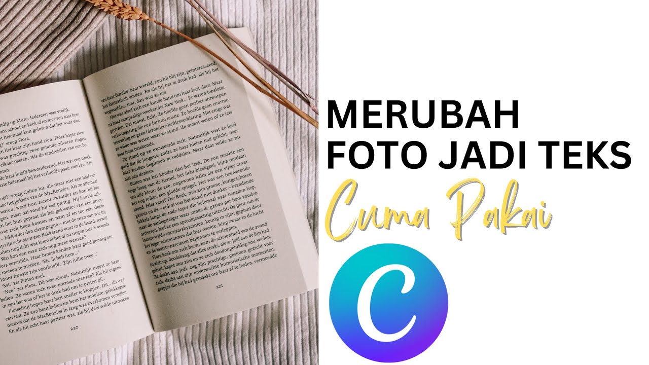 Merubah Foto Jadi Teks di Canva - YouTube