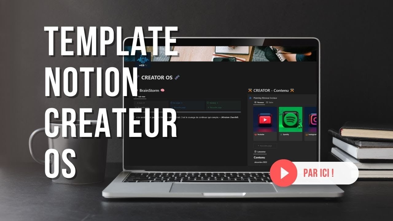 NOTION : Template pour les créateurs de contenus #CREATOROS #notiontemplate - YouTube