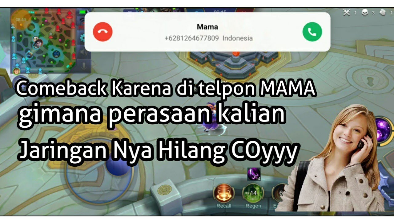 Di telpon mama waktu push rank!! Mama nge prank!! - YouTube
