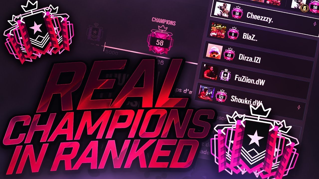 FULL CHAMPIONS SQUAD IN RANKED ? - Rainbow Six Siege - YouTube