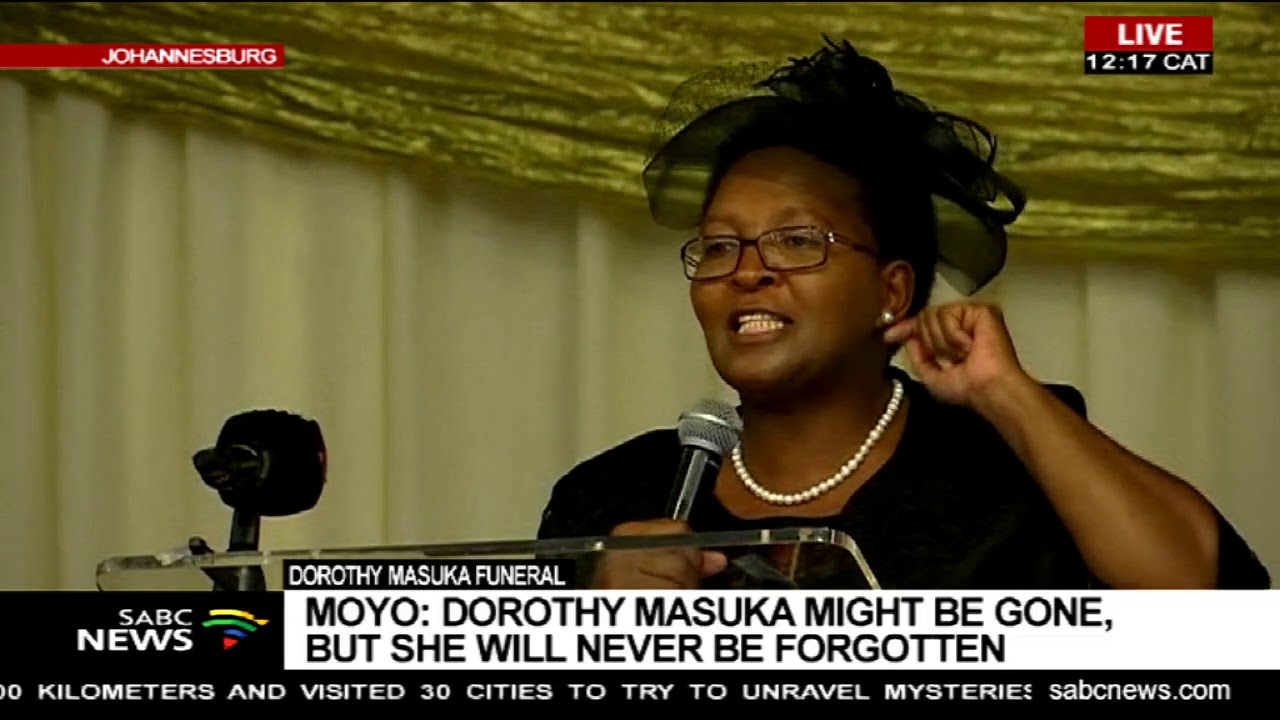 Gauteng MEC Faith Mazibuko pays tribute to Dorothy Masuka - YouTube