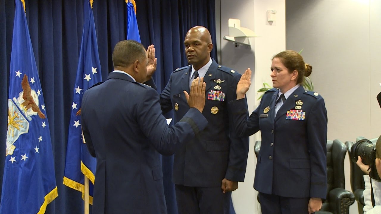 Lt Col Lee Jones & Lt Col Mary Danner-Jones Promotion Ceremony - YouTube
