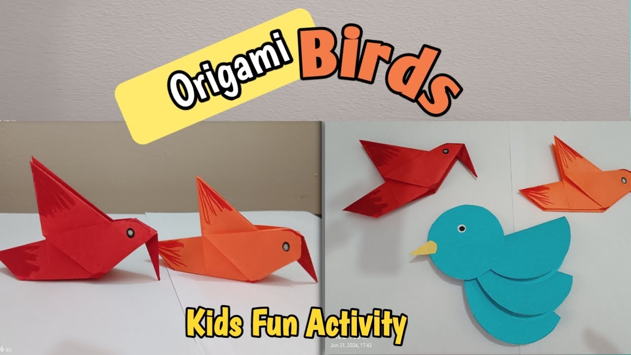How To Make Origami Flapping Bird/Easy Paper Birds/DIY Paper Toys - YouTube