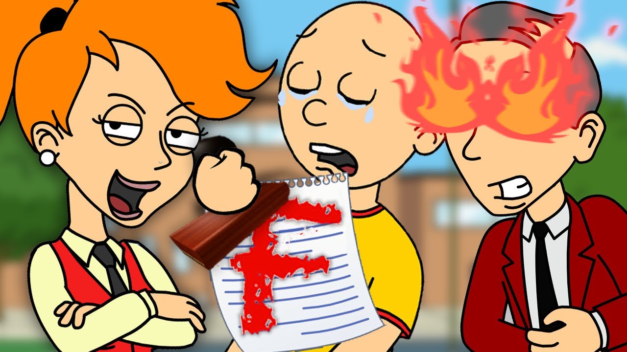 Miss Martin Gives Caillou All F's/FIRED - YouTube