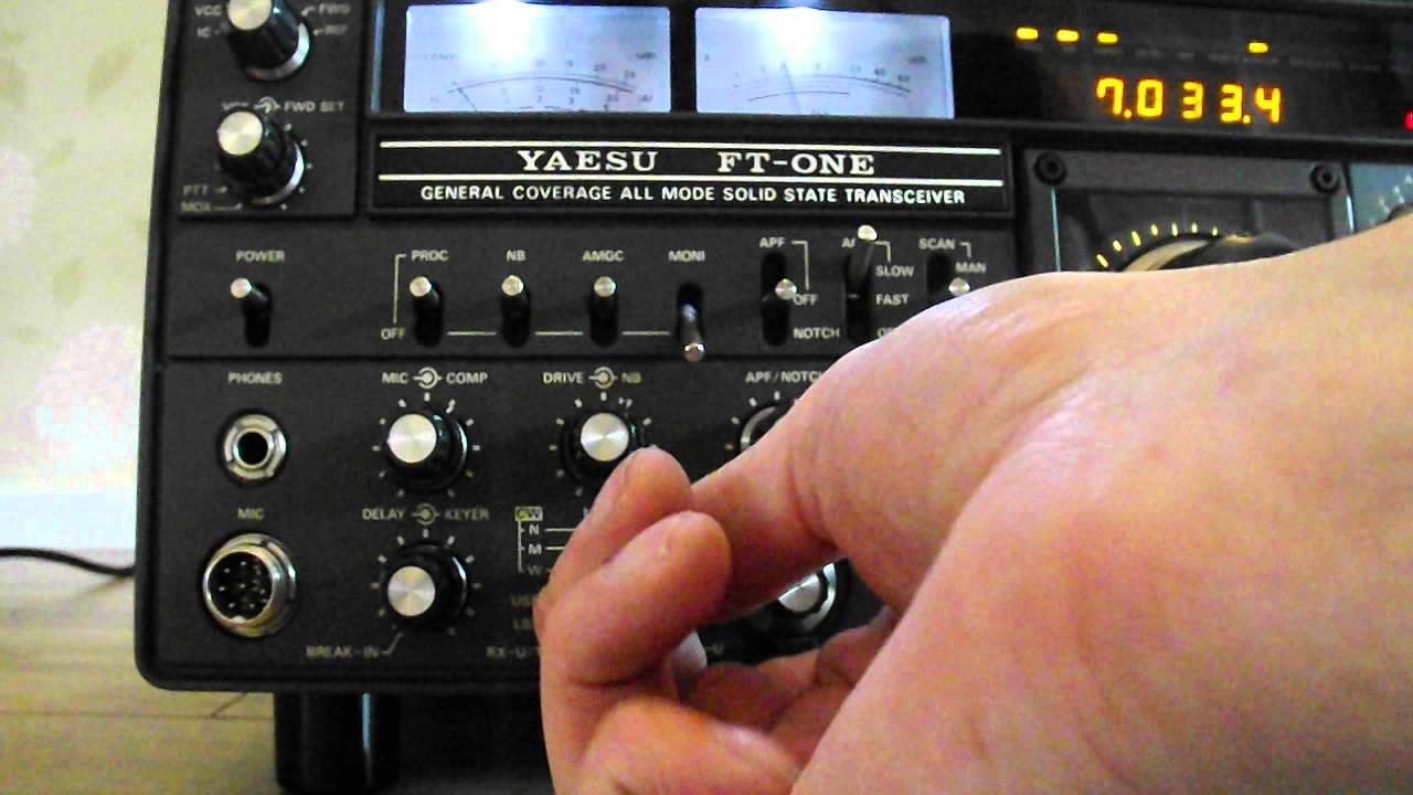 Yaesu FT ONE CW Filters - YouTube
