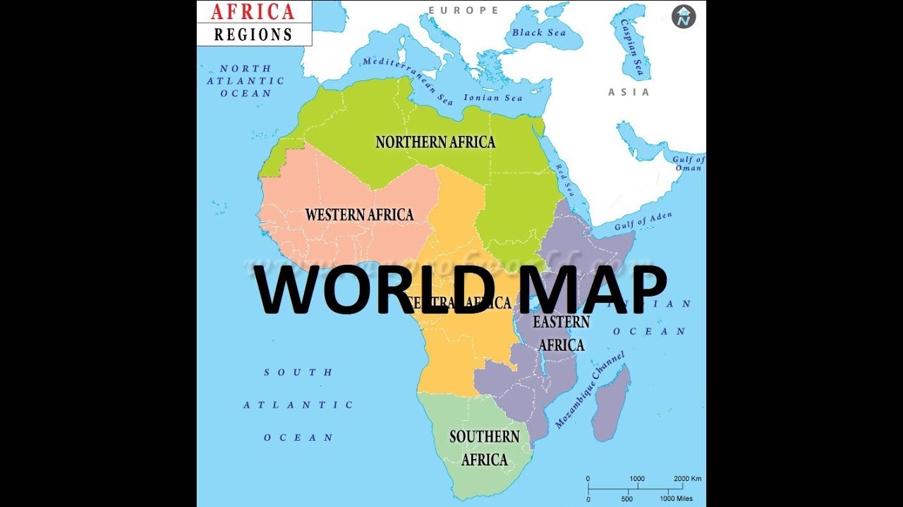 Regions of African Continent /Africa Regional Division / A Series of ...