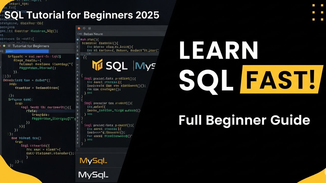 Learn SQL in 6 minutes 🔥 | SQL Basics for Absolute Beginners - YouTube