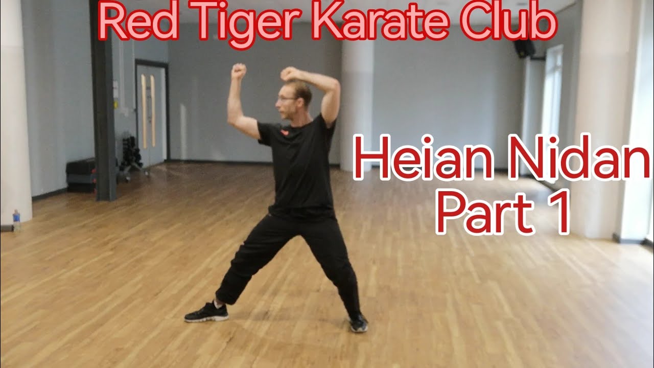 Heian Nidan part 1 - Red Tiger Karate Club - YouTube