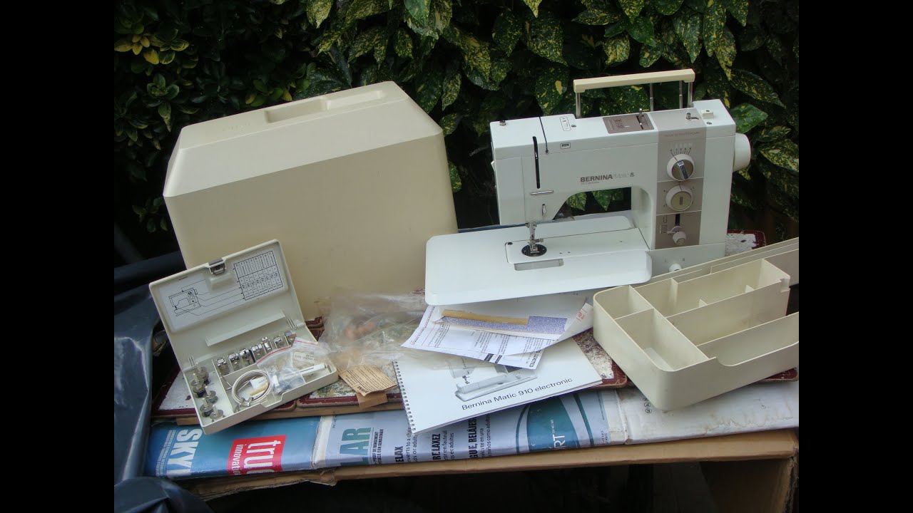 Vintage Bernina 910 Sewing Machine Untested as Needs Pedal And Power ...