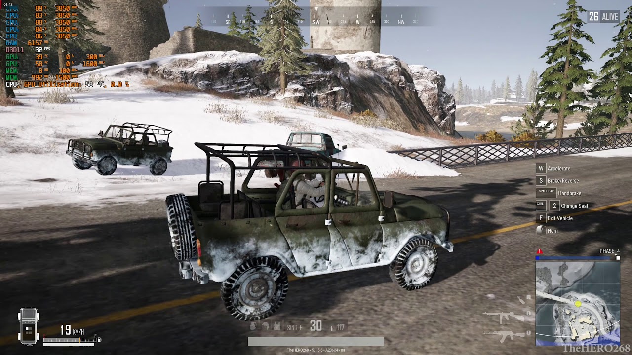 PUBG On RYZEN 3 2200G OC VEGA 8 OC@1600MHz 3000MHz RAM - YouTube