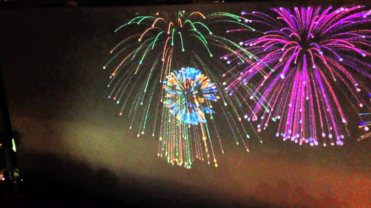 Fireworks on screen - YouTube