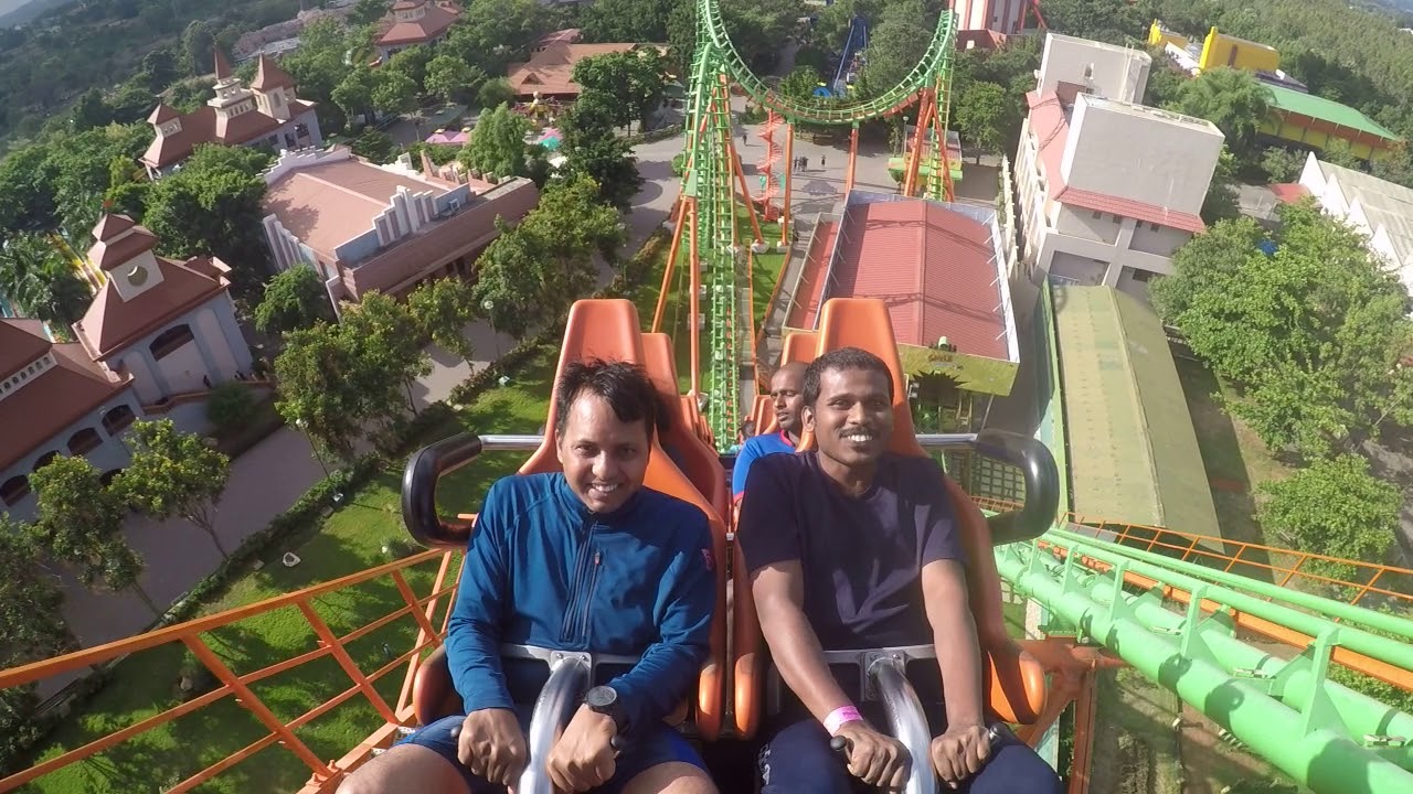 wonderla Re-Coil roller coaster ride - YouTube