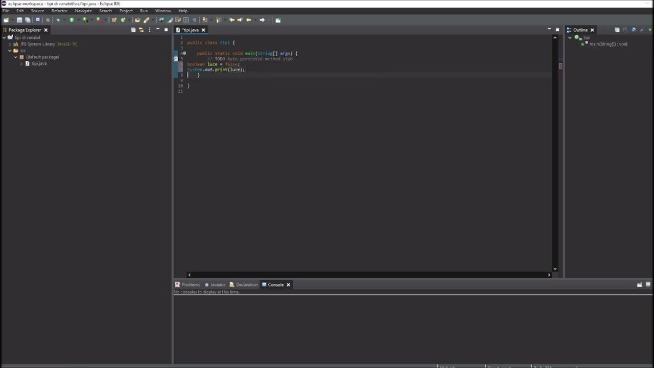 Java Ep 3 Tipi Di Variabili Youtube