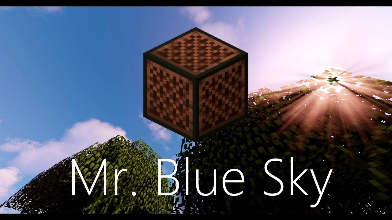 Mr Blue Sky but with Minecraft noteblocks - YouTube