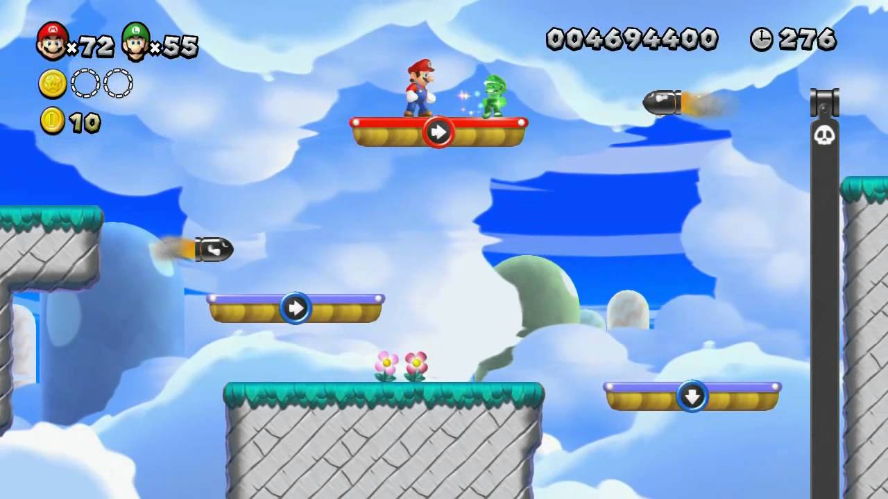 New Super Mario Bros. U - Paradis Chantilly - 7-3 : Mont Vertigo - YouTube