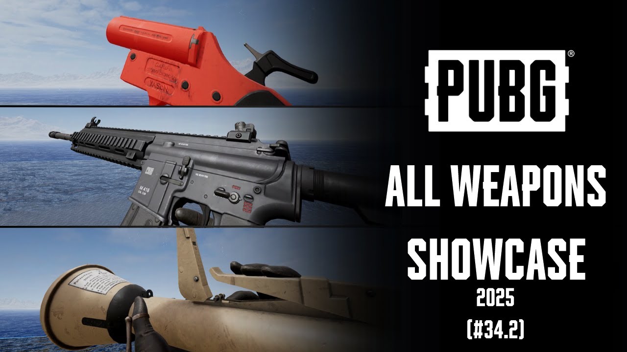 (34.2 패치)PUBG:BATTLEGROUND All weapons showcase - YouTube