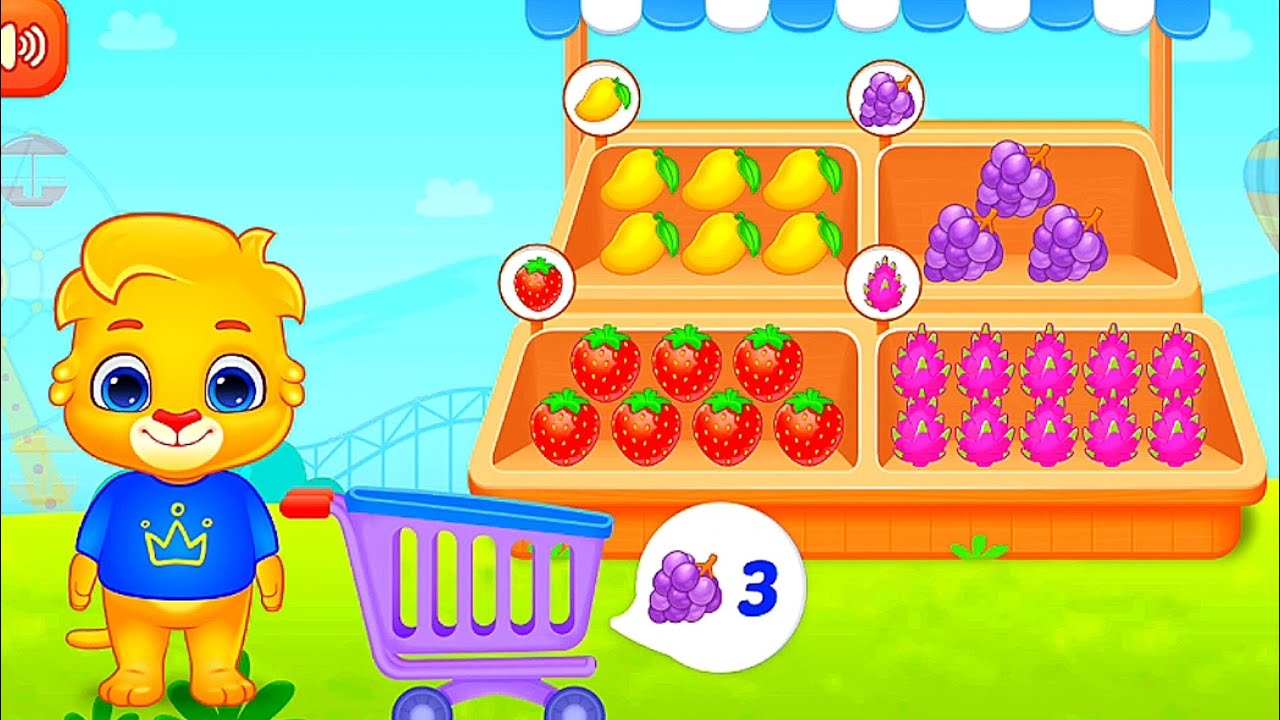 💓😊 Fruits shopping with Lucas | Sorting fruits games | 🤭 - YouTube
