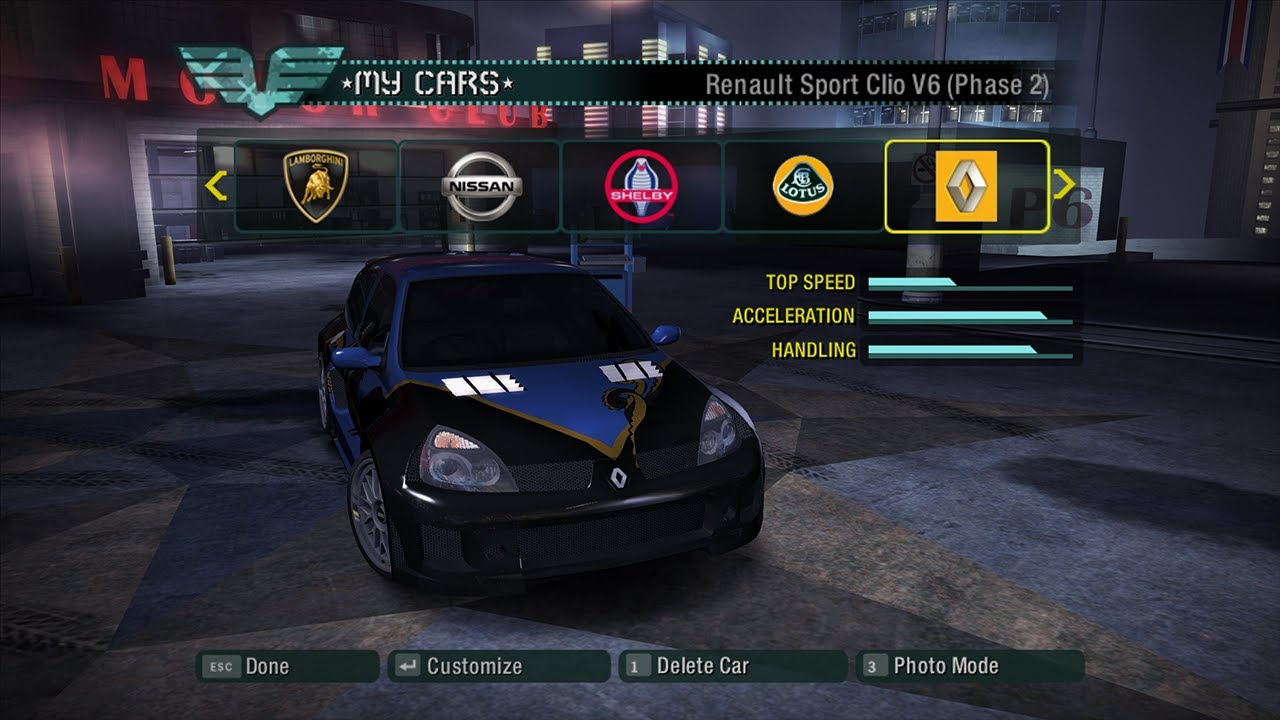 Need for Speed: Carbon — Renault Sport Clio V6 (Phase 2) (Neville ...