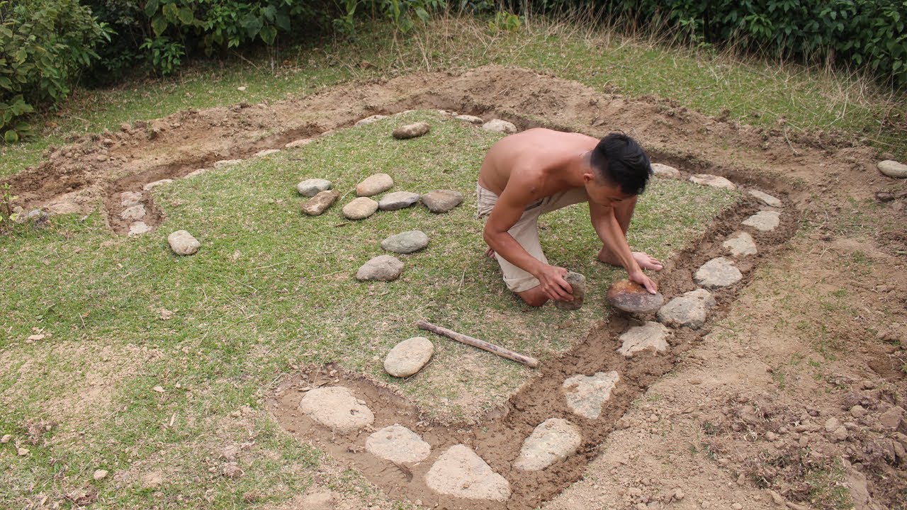 Primitive Technology: Stone House Part 02 - YouTube