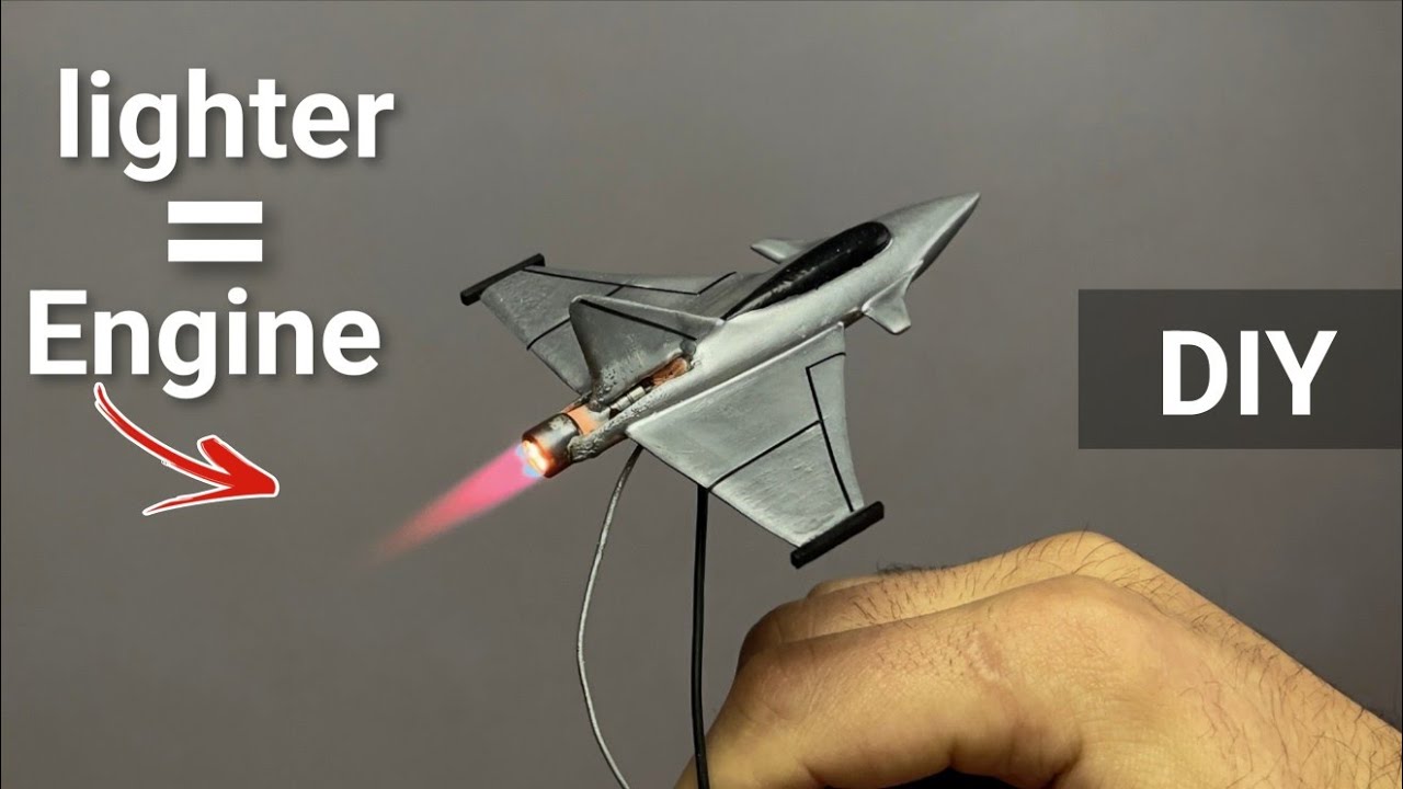 Mini Jet Fighter With a Real Micro Engine – Watch How I Built It! - YouTube