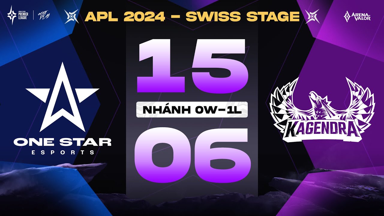 ONE STAR ESPORTS VS KAGENDRA: GIÁO ÁN ĐỘC LẠ | SWISS STAGE - APL 2024 ...